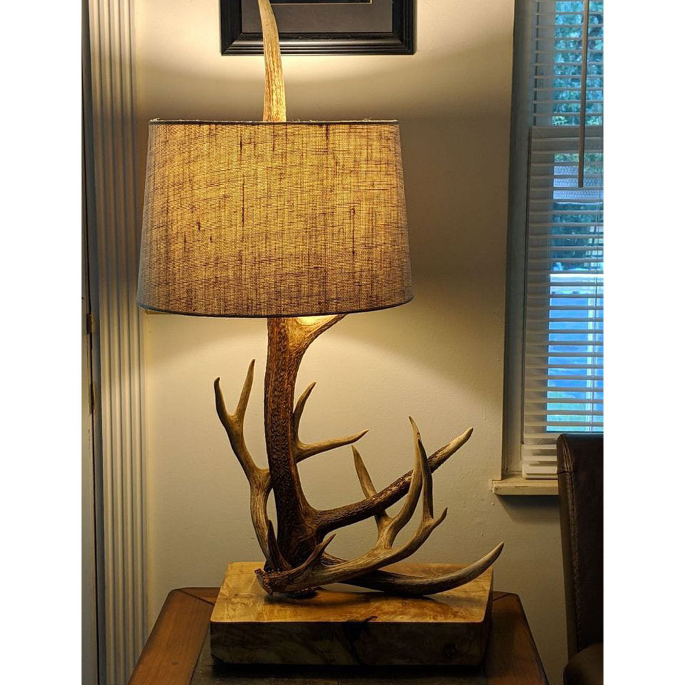 Abajur Montana Rustic em Chifre de Cervo | Pro Ropers - Pro-Ropers ...